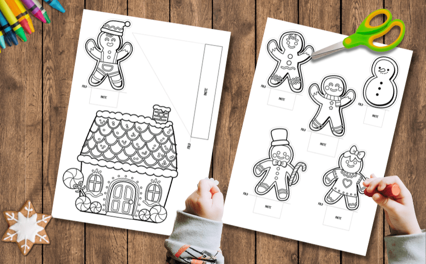 Create a Festive Gingerbread Village with Printable Crafts for Kids