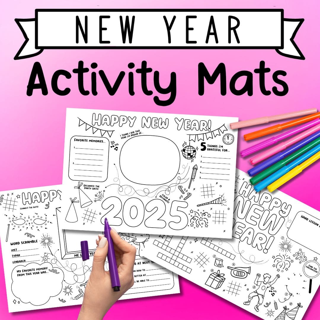 Free New Year’s Activity Mats – Fun & Engaging for Kids