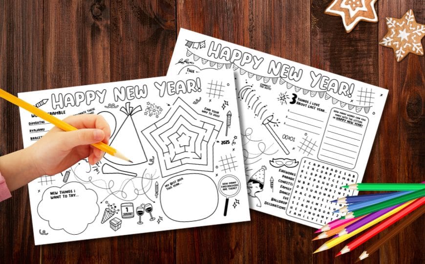 Free New Year’s Activity Mats – Fun & Engaging for Kids