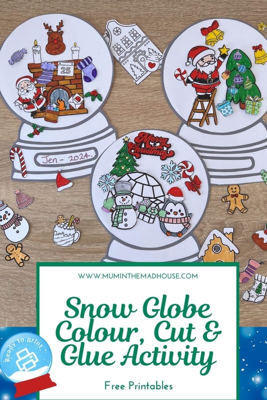 DIY Printable Snow Globe Craft – Fun Winter Activity for Kids!