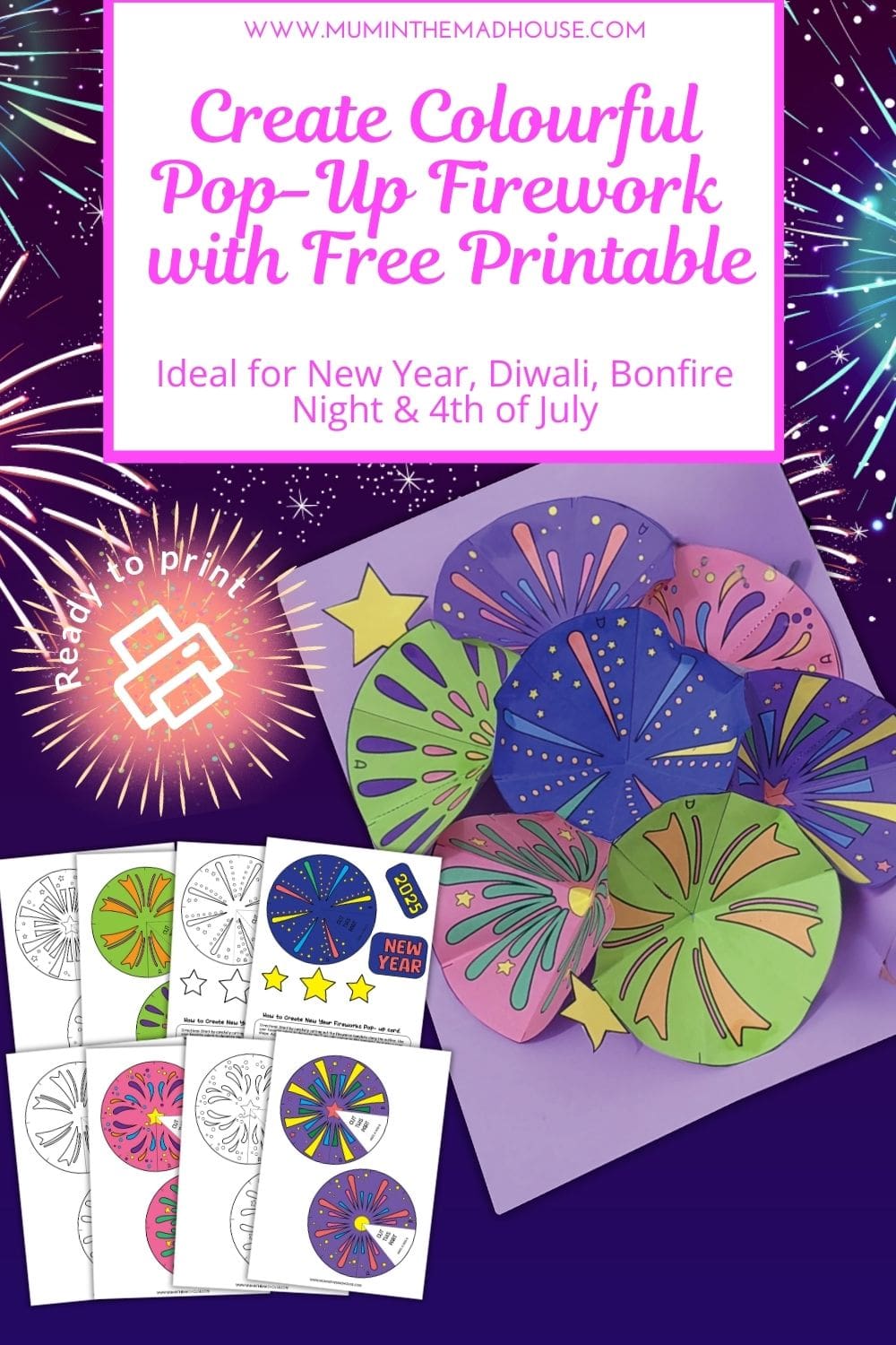 Create Stunning Pop-Up Firework Craft – Perfect for New Year, Diwali ...