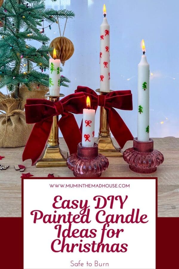 DIY Festive Painted Candles with Wax Candle Pens: Christmas Trees ...