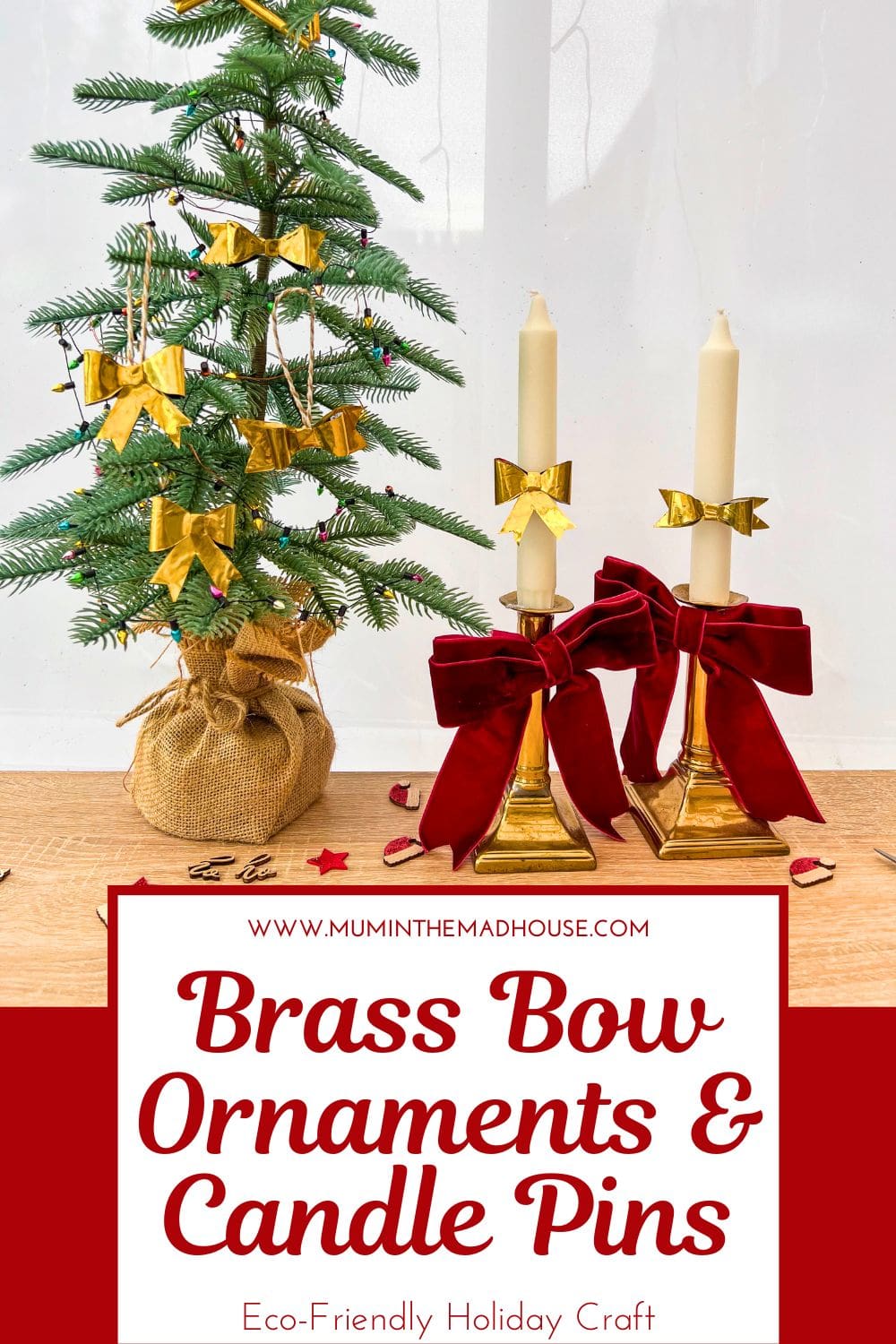 DIY Brass Bow Candle Pins & Ornaments – Upcycled Elegance with Free ...