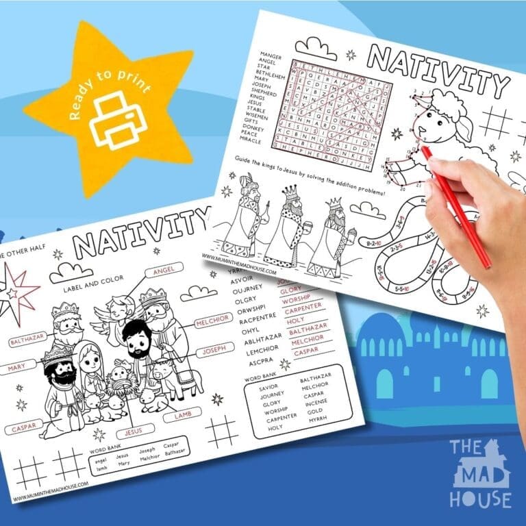 Printable Nativity Activity Sheets for Kids – Perfect for Holiday Fun ...