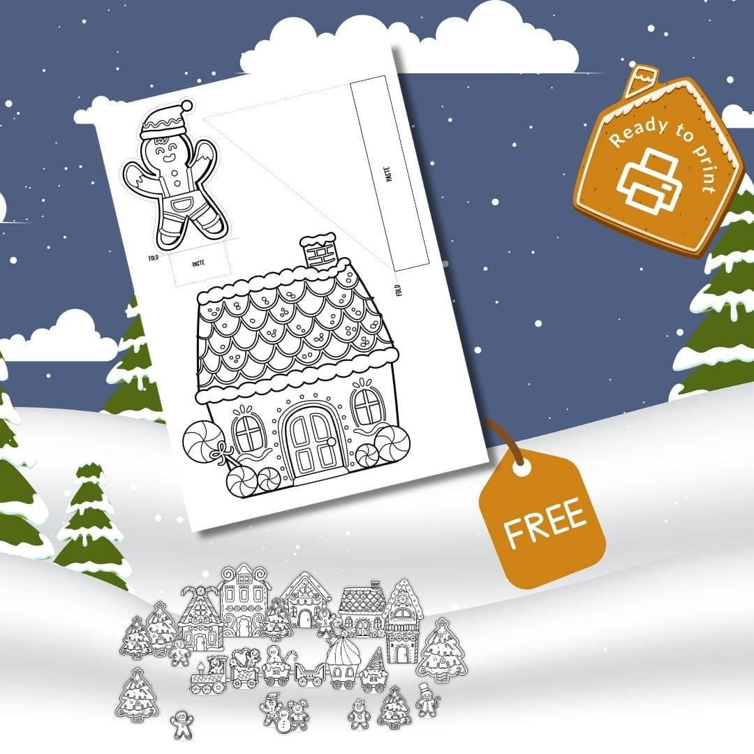 Gingerbread Village Freebie Page | Mum In The Madhouse