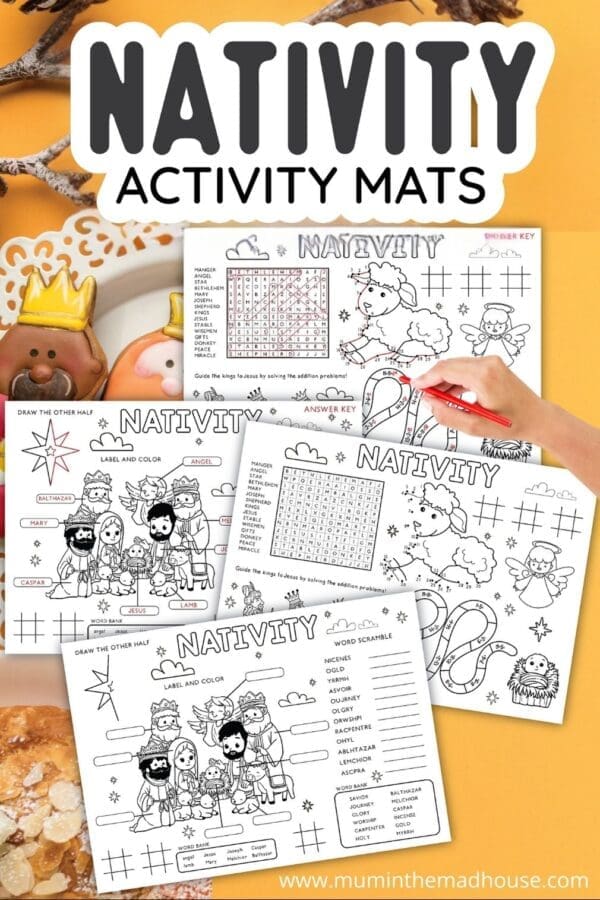 Printable Nativity Activity Sheets for Kids – Perfect for Holiday Fun ...