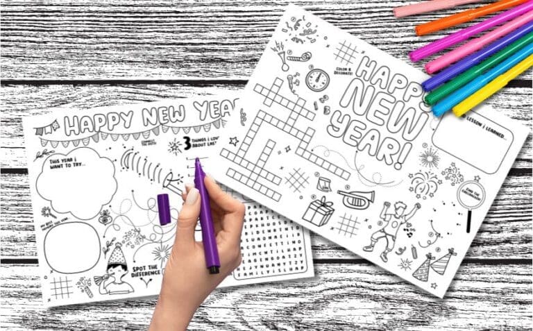 Free New Year’s Activity Mats – Fun & Engaging for Kids