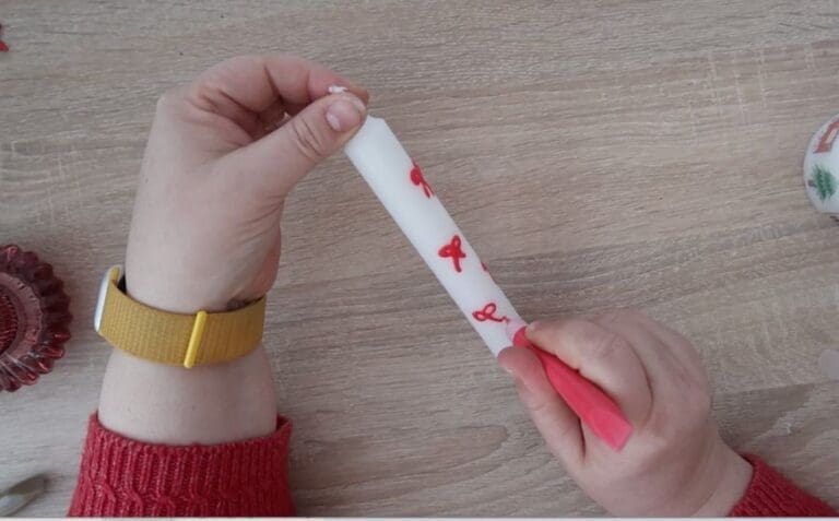 DIY Festive Painted Candles with Wax Candle Pens: Christmas Trees ...