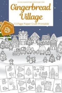 Create a Festive Gingerbread Village with Printable Crafts for Kids