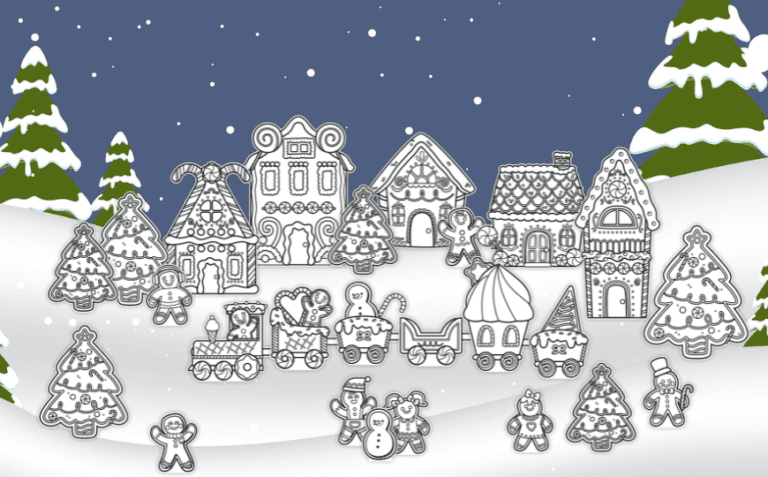 Create a Festive Gingerbread Village with Printable Crafts for Kids