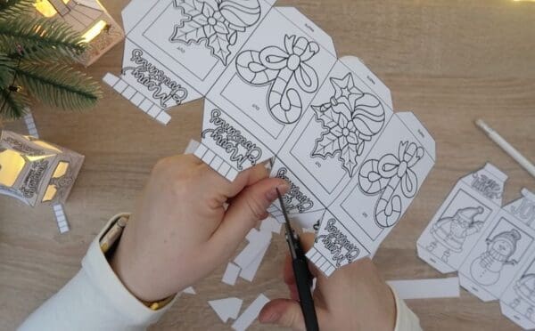 6 Printable Christmas Paper Lanterns – Easy Festive DIY Craft