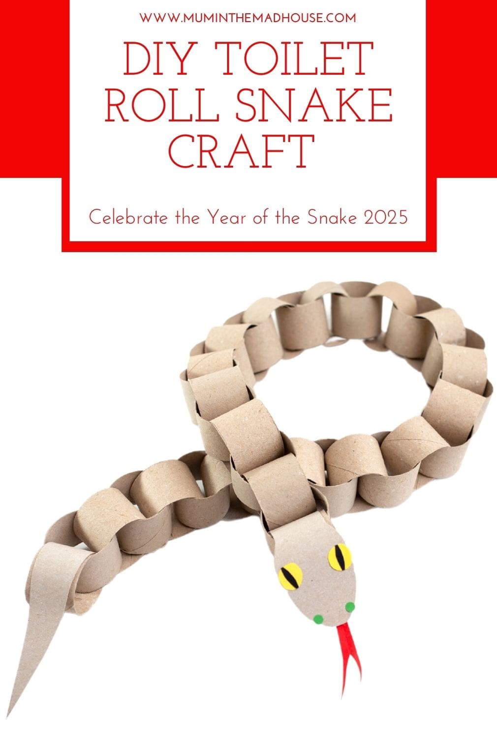 DIY Toilet Roll Snake Craft – Celebrate the Year of the Snake 2025