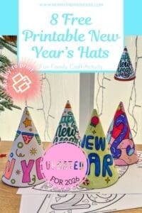 8 Free Printable New Year’s Hats – Fun Craft for 2025 Celebrations