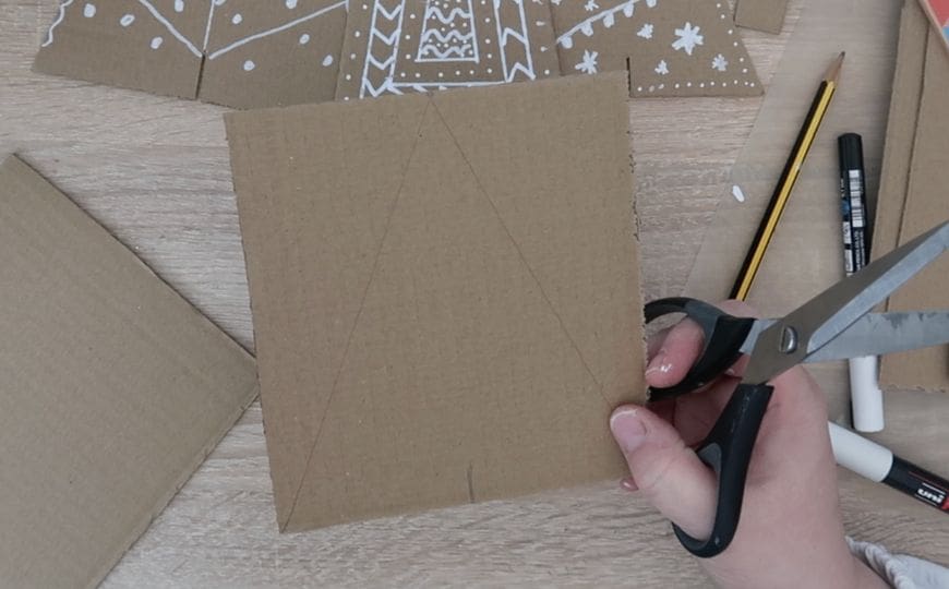 DIY Cardboard Christmas Trees - Sustainable & Creative Holiday Craft