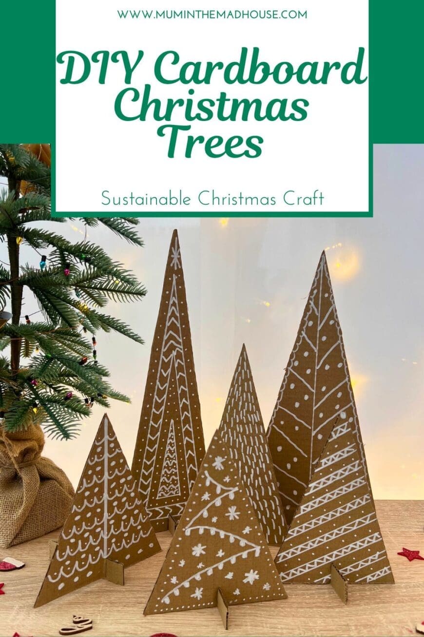 DIY Cardboard Christmas Trees - Sustainable & Creative Holiday Craft