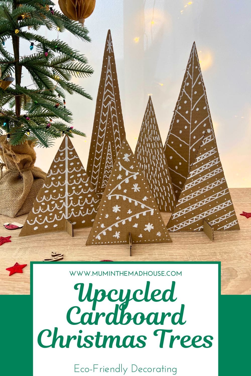 DIY Cardboard Christmas Trees - Sustainable & Creative Holiday Craft