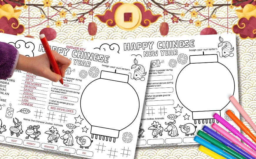 Free Printable Chinese New Year Activity Mats for Kids | Fun & Educational