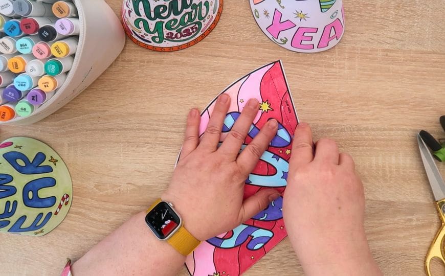 8 Free Printable New Year’s Hats – Fun Craft for 2025 Celebrations