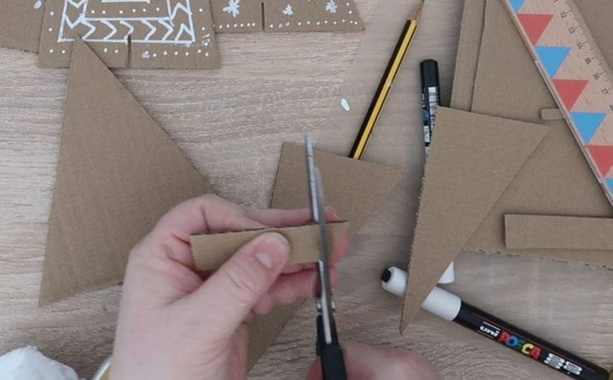 DIY Cardboard Christmas Trees - Sustainable & Creative Holiday Craft