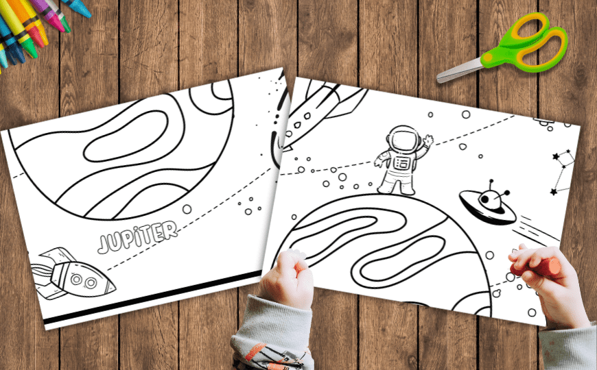 Free Giant Solar System Coloring Poster – 25 Pages of Fun & Learning