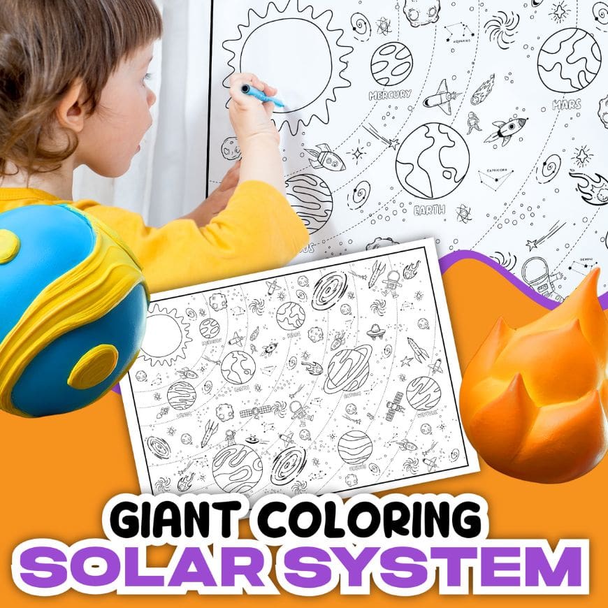 coloring picture of solar system