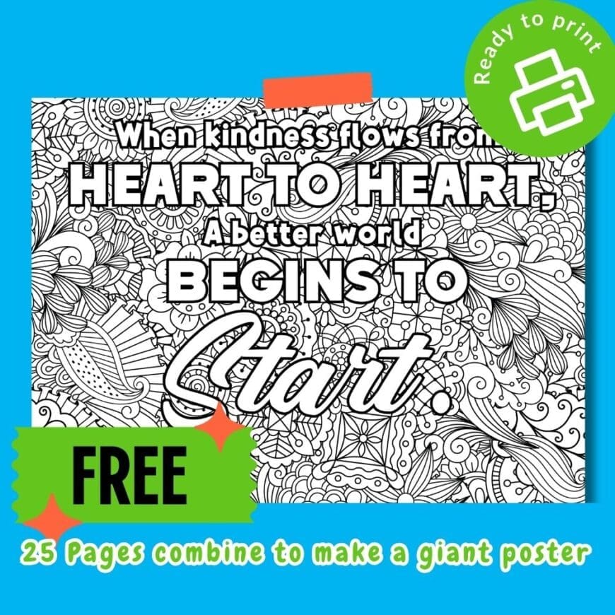 Giant Kindness Posters – Creative Activity for World Kindness Day