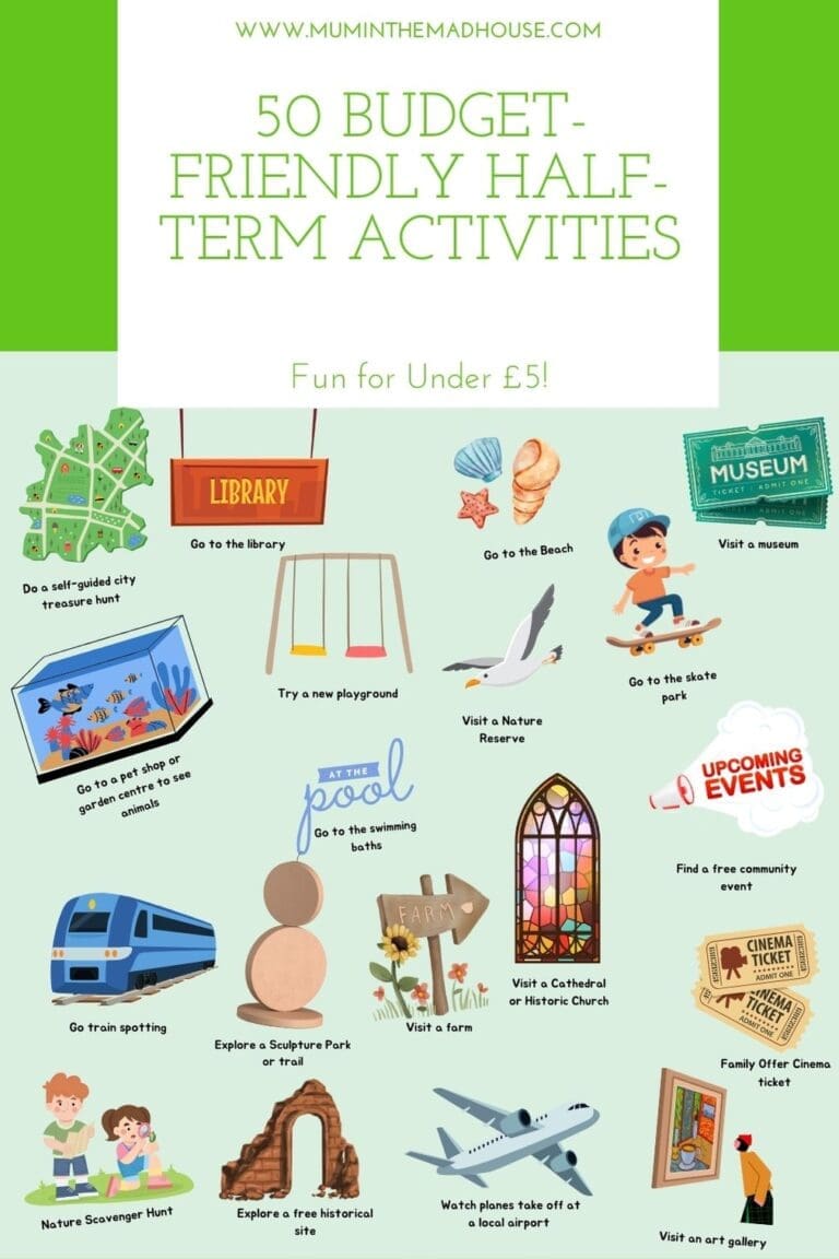 50 Fun Half-Term Activities for Under £5 | Mum In The Madhouse