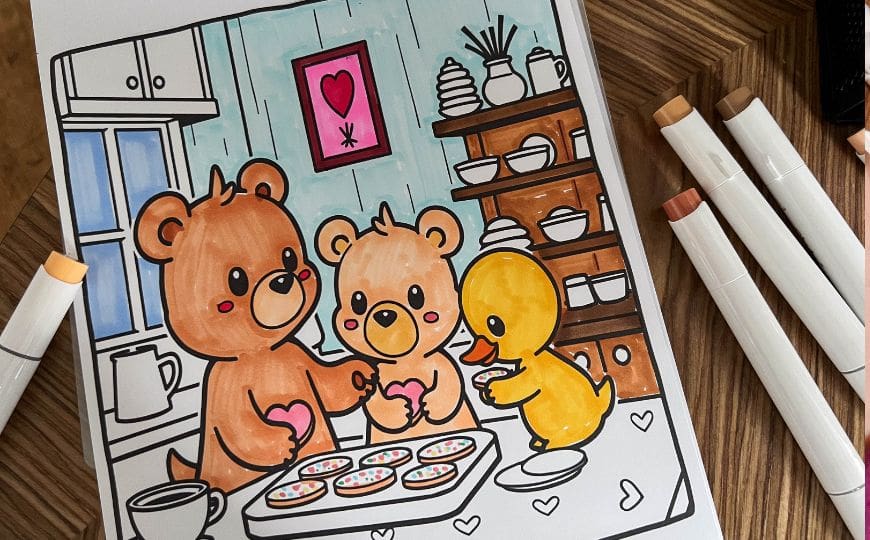 Free Printable Fluffy Friends Colouring Book – Cute & Simple Animal Designs