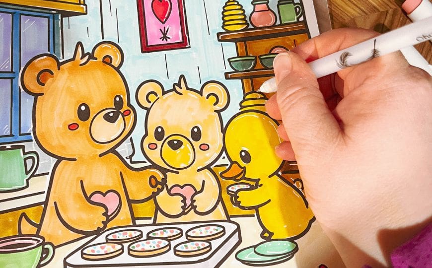 Free Printable Fluffy Friends Colouring Book – Cute & Simple Animal Designs