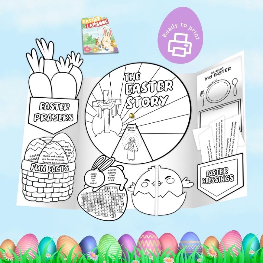 Free Easter Lapbook Printable – Faith-Based Easter Activities for Kids