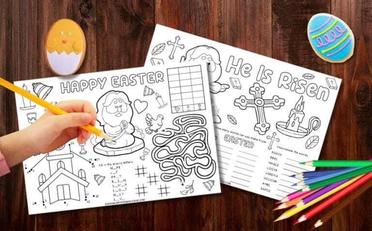 Free Religious Easter Activity Sheets – Faith-Based Easter Fun for Kids ...