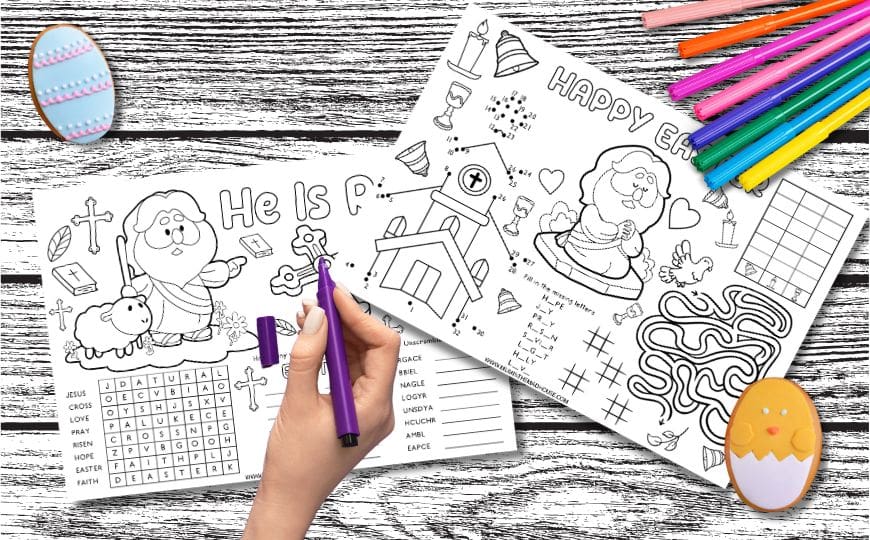 Free Religious Easter Activity Sheets – Faith-Based Easter Fun for Kids ...