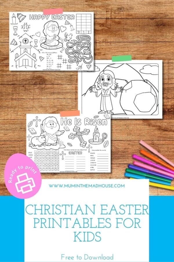 Free Religious Easter Activity Sheets – Faith-Based Easter Fun for Kids ...