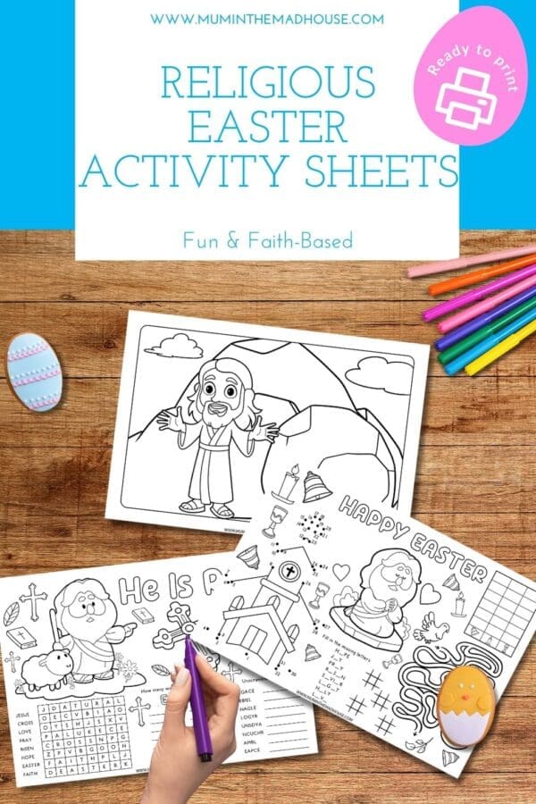 Free Religious Easter Activity Sheets – Faith-Based Easter Fun for Kids ...