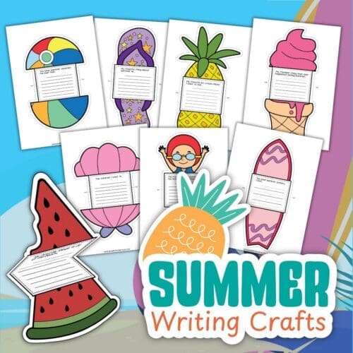 Summer Writing Crafts Free Printable – Fun Prompts for Kids