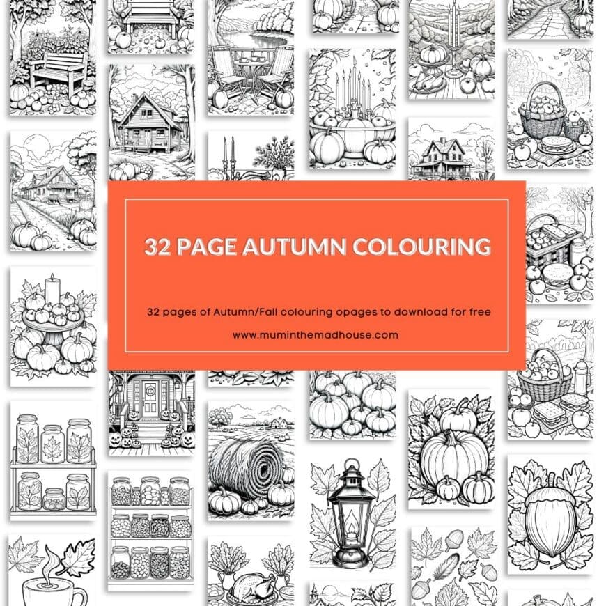 Free Autumn Colouring Pages | 32 Fall-Themed Printables for Kids