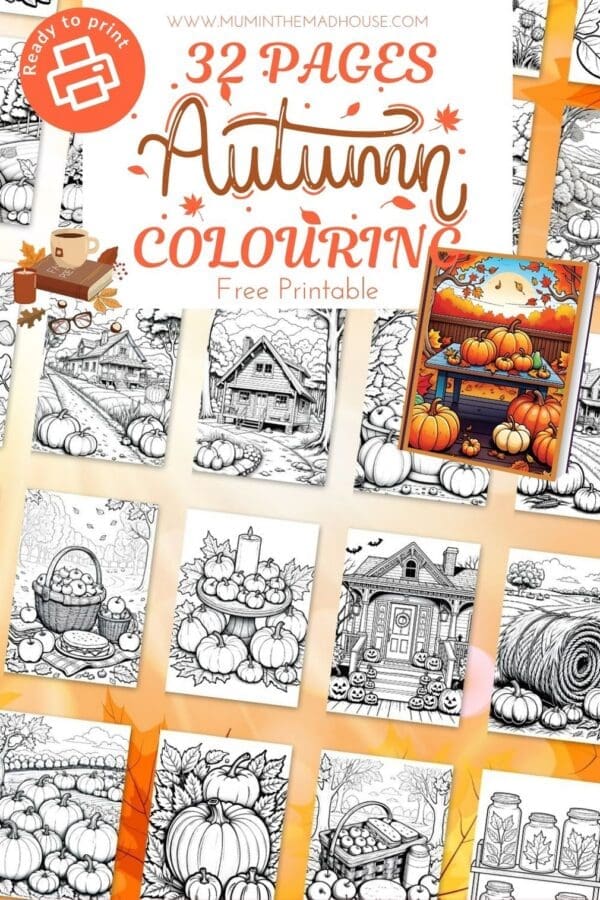 Free Autumn Colouring Pages | 32 Fall-Themed Printables for Kids