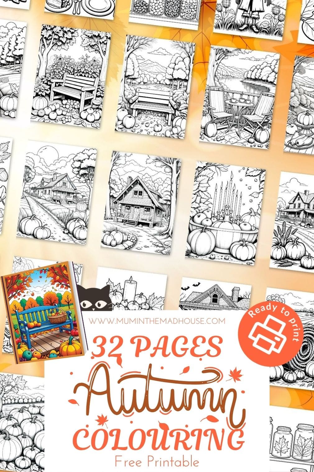 Free Autumn Colouring Pages | 32 Fall-Themed Printables for Kids