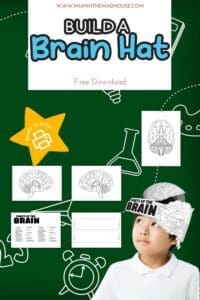 Build a Brain Hat – Free Printable for Kids to Learn Brain Anatomy