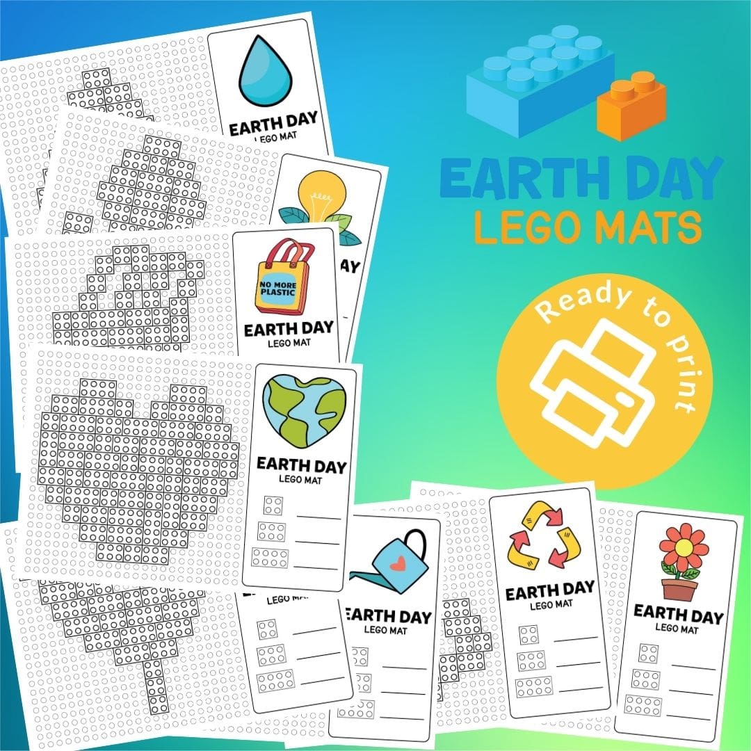 Free Earth Day LEGO Mats Printable – Fun STEM Activity for Kids