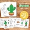 Free Cactus Life Cycle Foldouts – Printable Science Activity for Kids