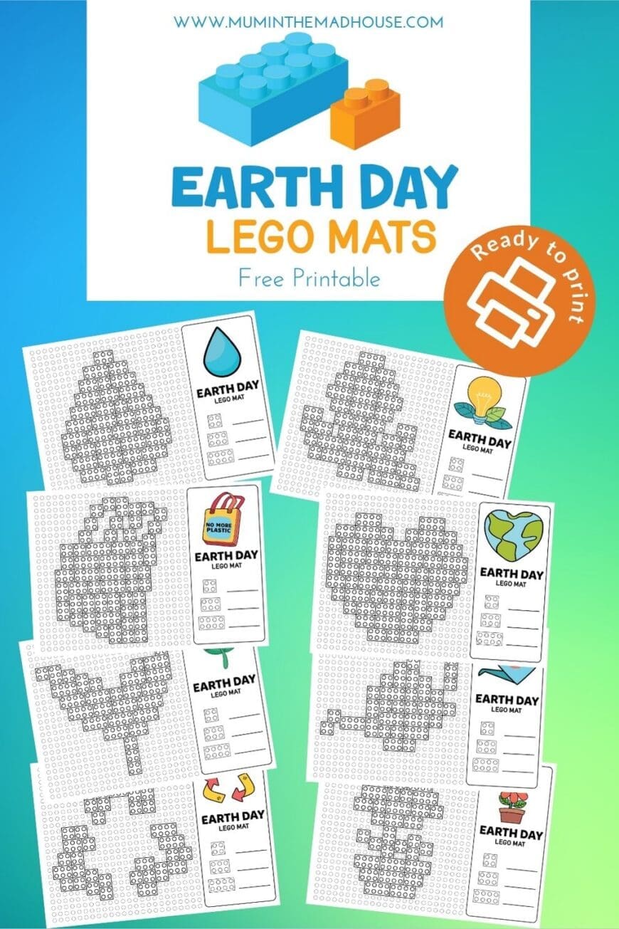 Free Earth Day LEGO Mats Printable – Fun STEM Activity for Kids