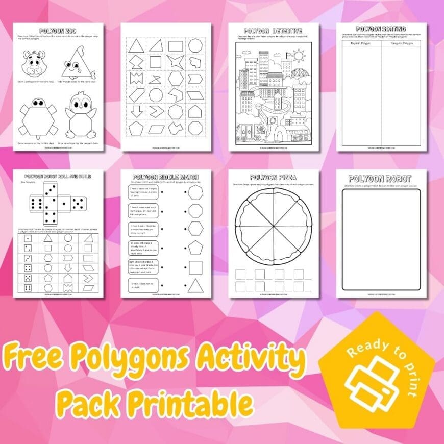 Free Polygons Activity Pack Printable – Fun Geometry Worksheets for Kids