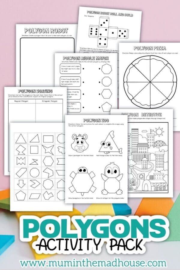 Free Polygons Activity Pack Printable – Fun Geometry Worksheets for Kids