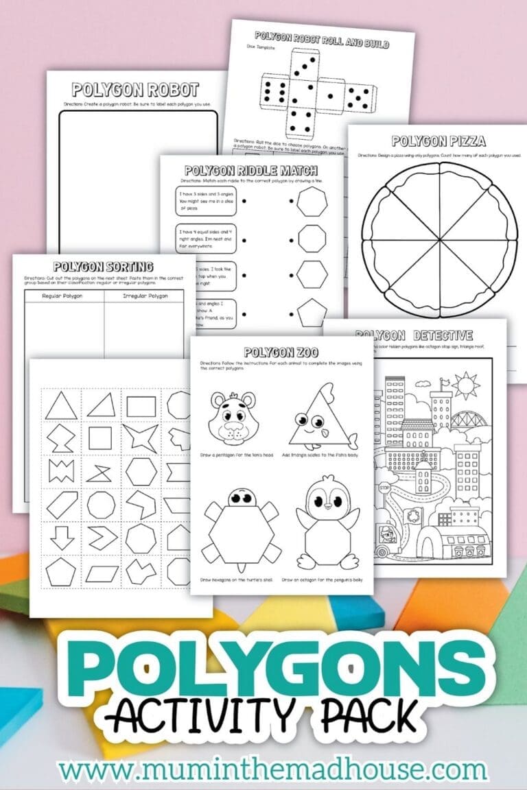 Free Polygons Activity Pack Printable – Fun Geometry Worksheets for Kids