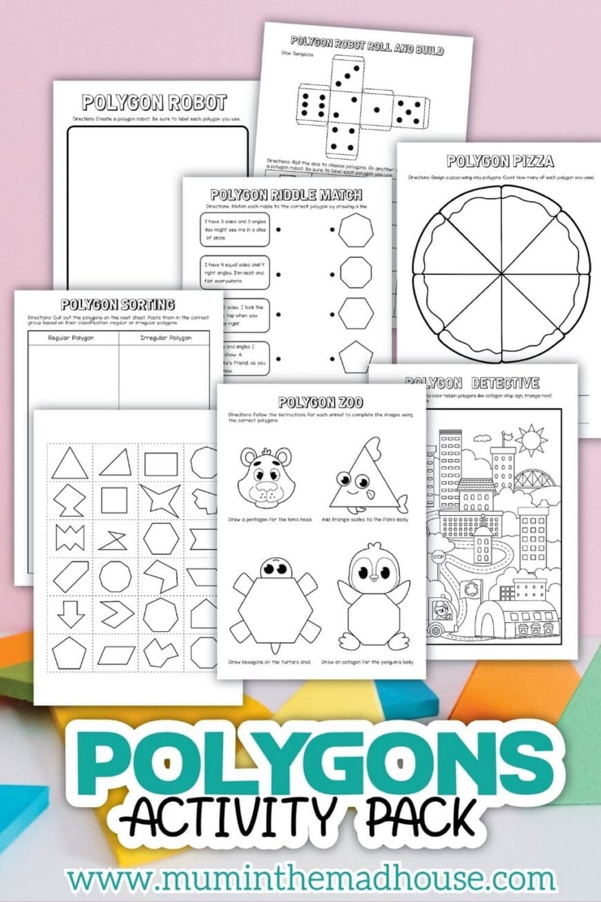 Free Polygons Activity Pack Printable – Fun Geometry Worksheets for Kids