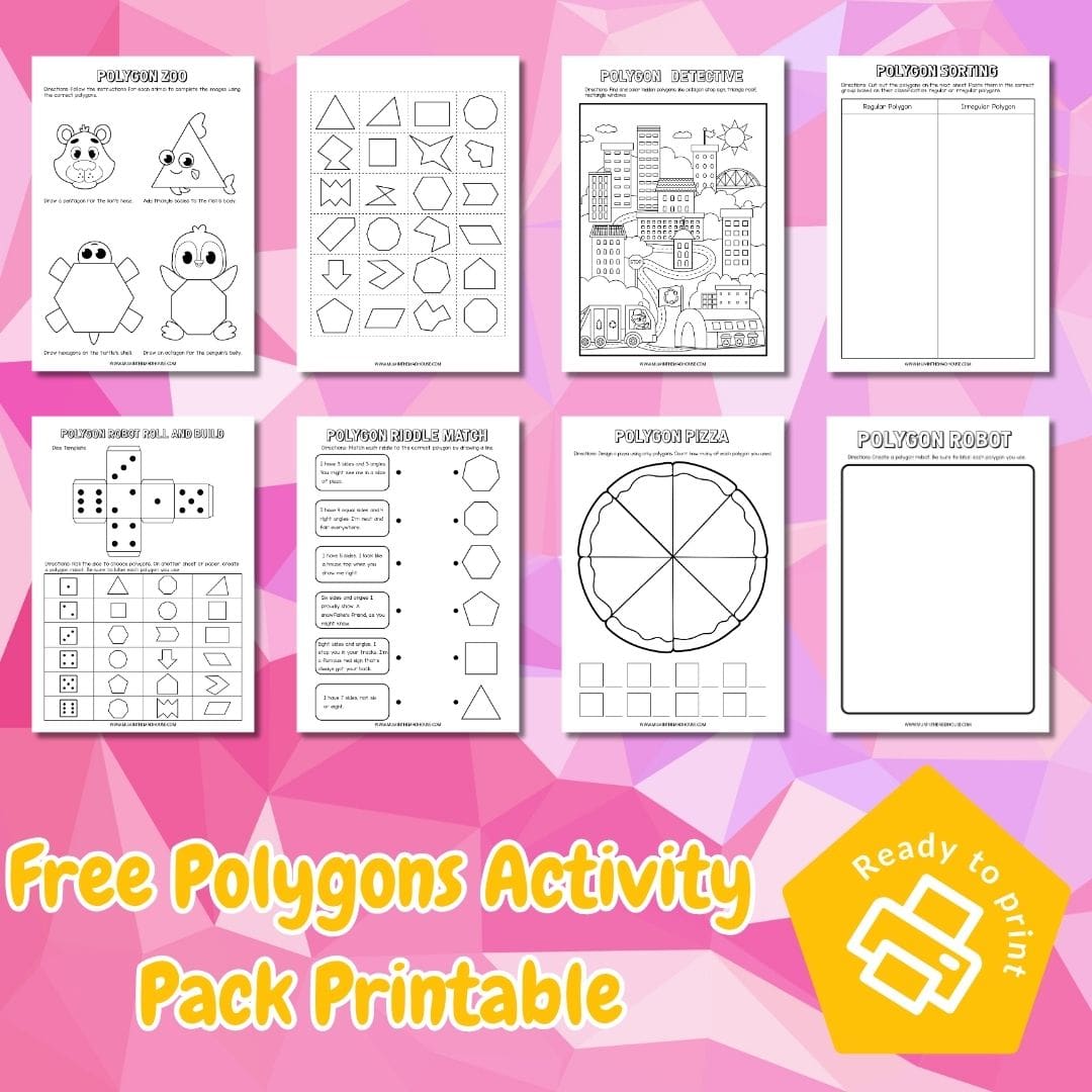 Free Polygons Activity Pack Printable – Fun Geometry Worksheets for Kids
