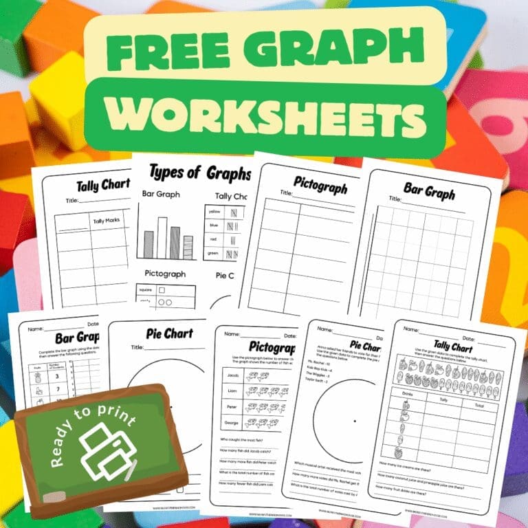 Free Printable Types of Graphs Worksheets for Kids – Bar, Pie, Tally ...