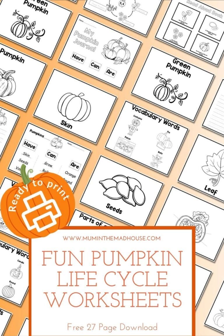 Pumpkin Life Cycle Printable – Free Educational Download for Kids