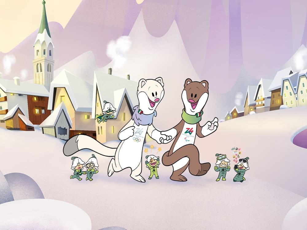 Tina and Milo – Winter Olympics 2026 Mascots Colouring Pages | Mum In ...
